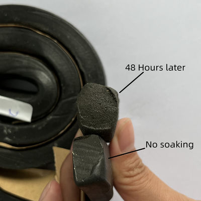 Black Hydrophilic Rubber Waterstop Strip for Concrete Joints Expansion ...